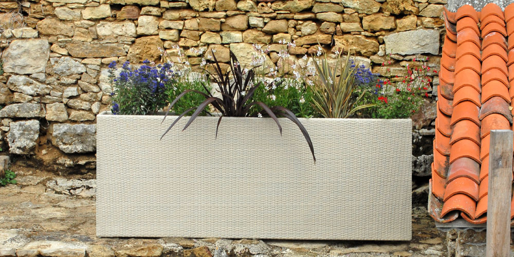 bacs fleurs resine - Agencement de jardin aux meilleurs prix