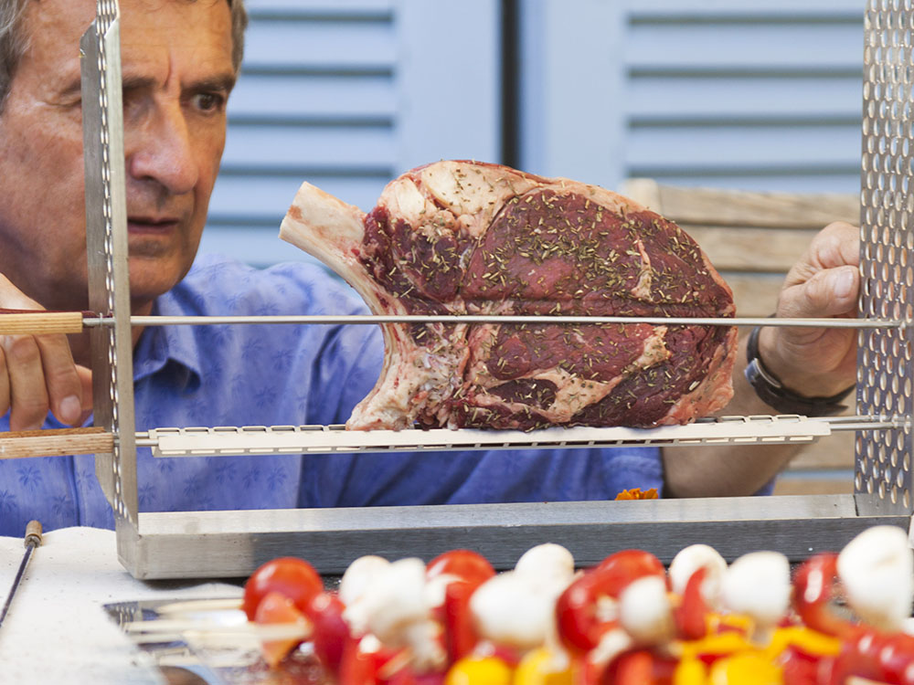 barbecue a cuisson verticale - Agencement de jardin aux meilleurs prix