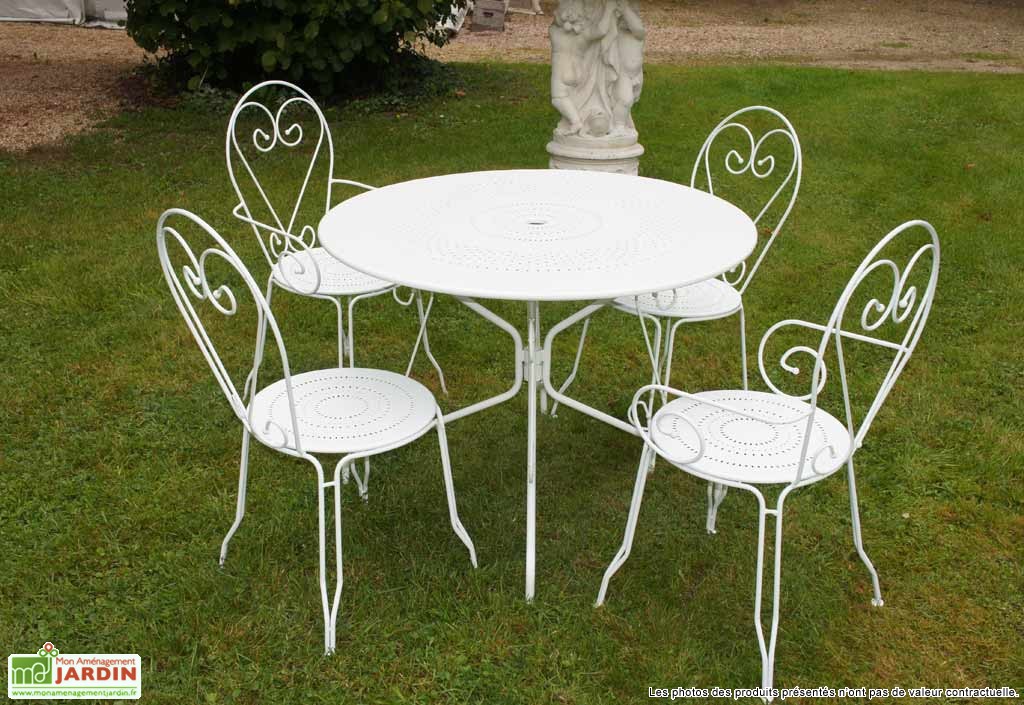 Table De Jardin Metal Ronde Agencement De Jardin Aux Meilleurs Prix